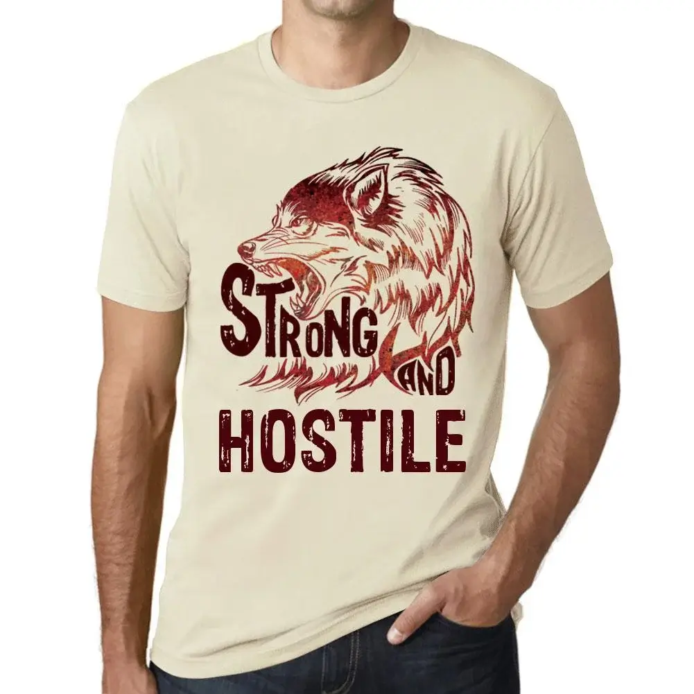 Men's Graphic T-Shirt Strong Wolf And Hostile Eco-Friendly Limited Edition | eBay