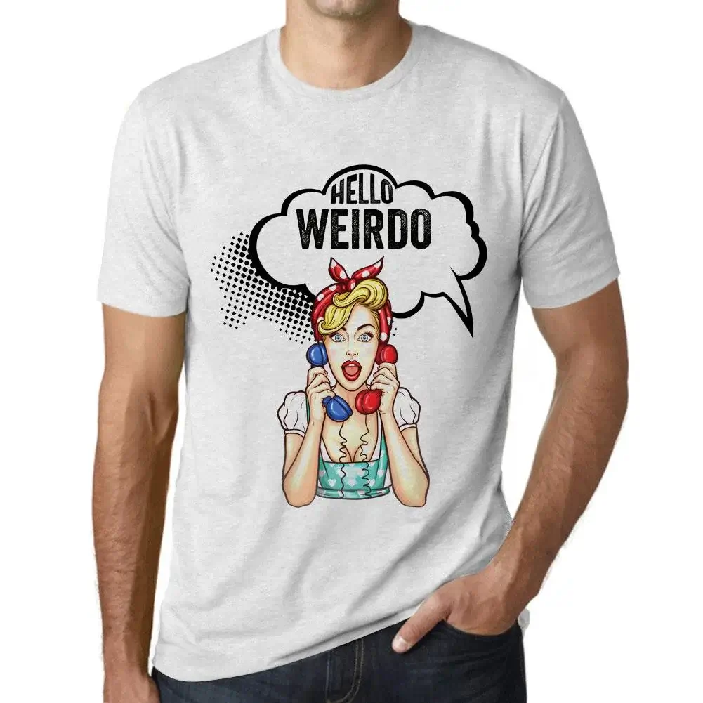 Men's Graphic T-Shirt Hello Weirdo Eco-Friendly Limited Edition Short ...