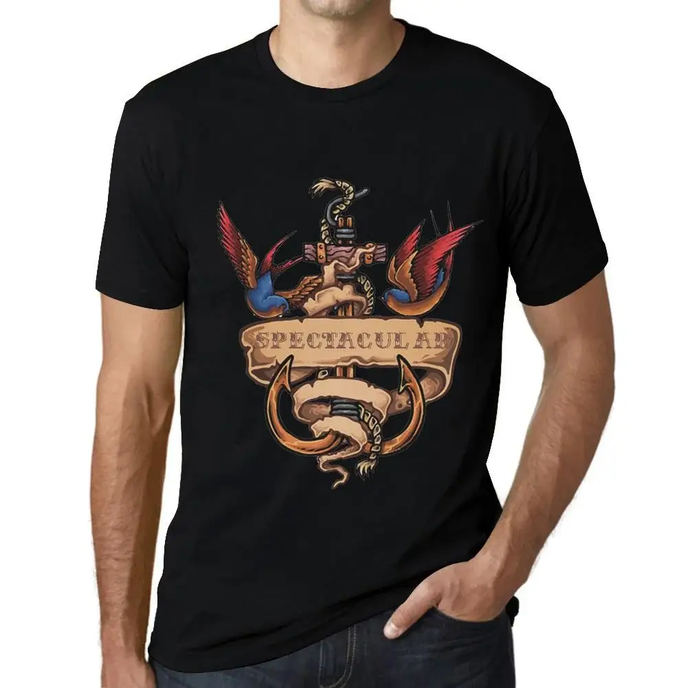 Men's Graphic T-Shirt Anchor Tattoo Spectacular Eco-Friendly Limited ...