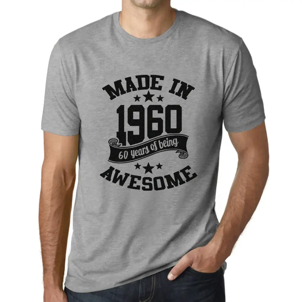 Men's Graphic T-Shirt Made in 1960 64th Birthday Anniversary 64 Year ...