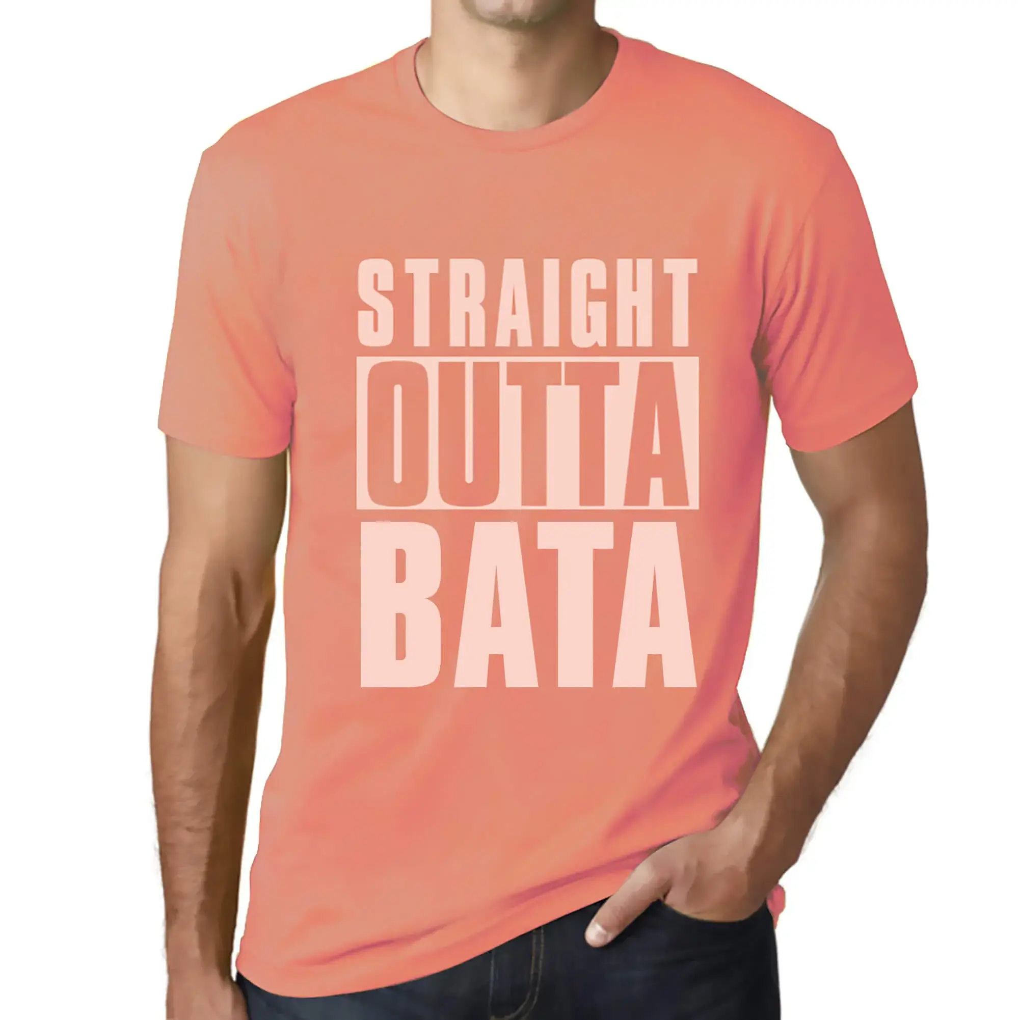 ULTRABASIC Homme Tee-Shirt Tout Droit Sorti De Bata Straight Outta Bata ...