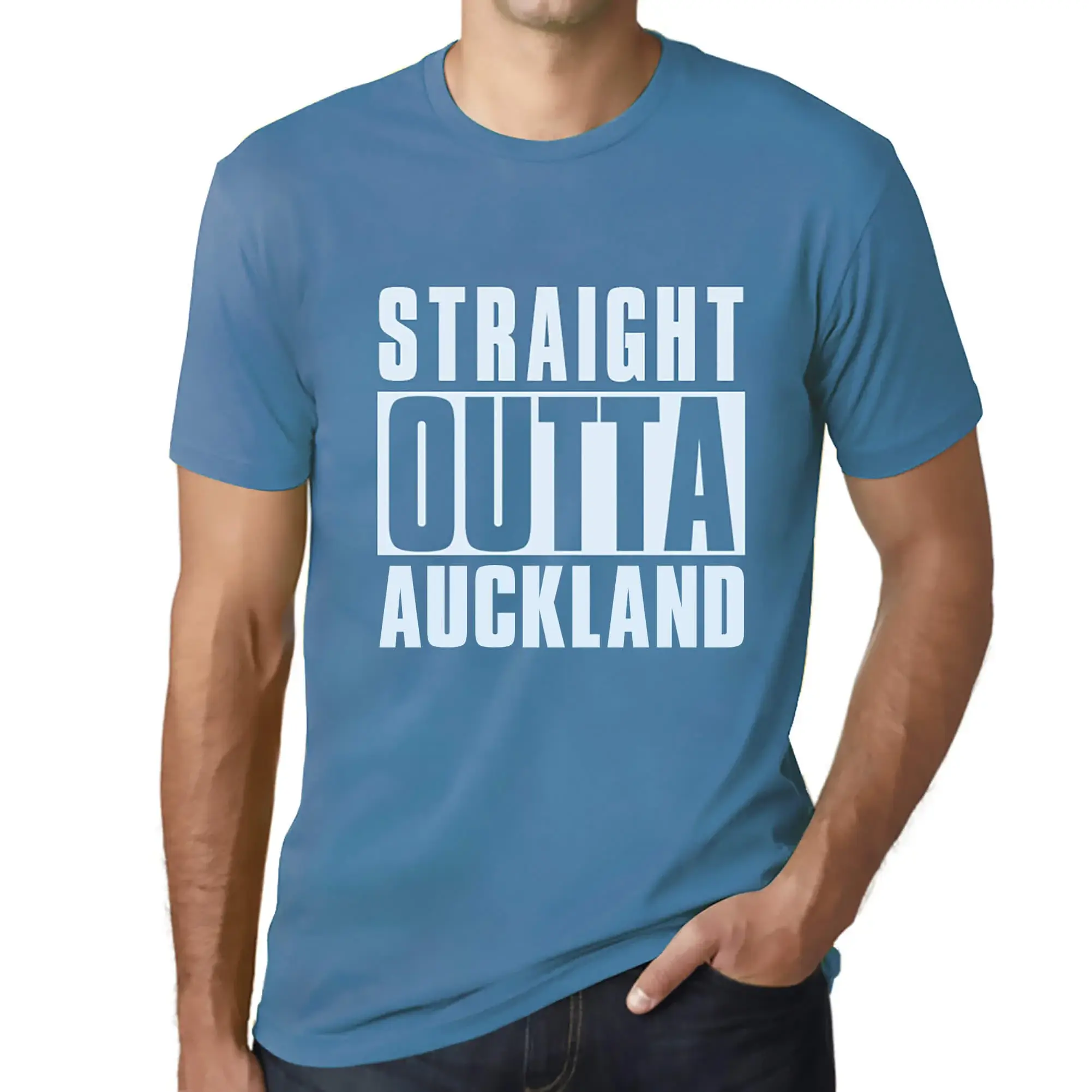 Men's Graphic T-Shirt Straight Outta Auckland Eco-Friendly Limited ...